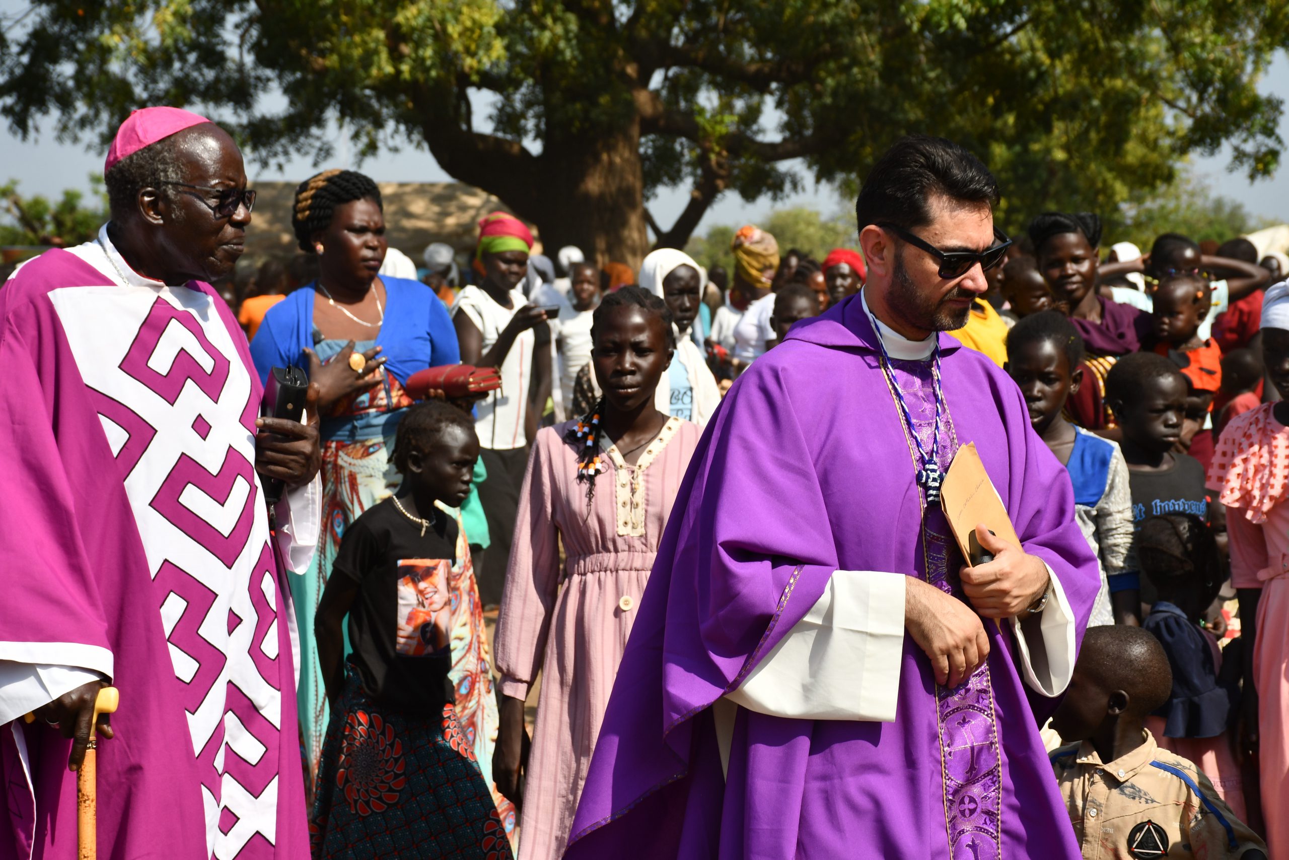 Monsignor Ionut Paul Visit to Maban (SSD) - JRS East Africa